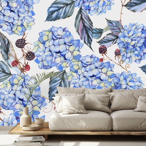 Hydrangea Wallpaper - Etsy