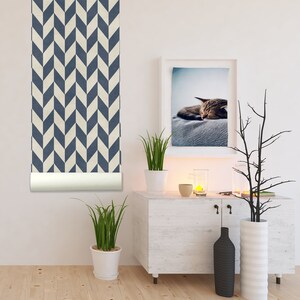 Chevron Pattern Removable Wallpaper-peel and Stick Wallpaper-wall Mural ...