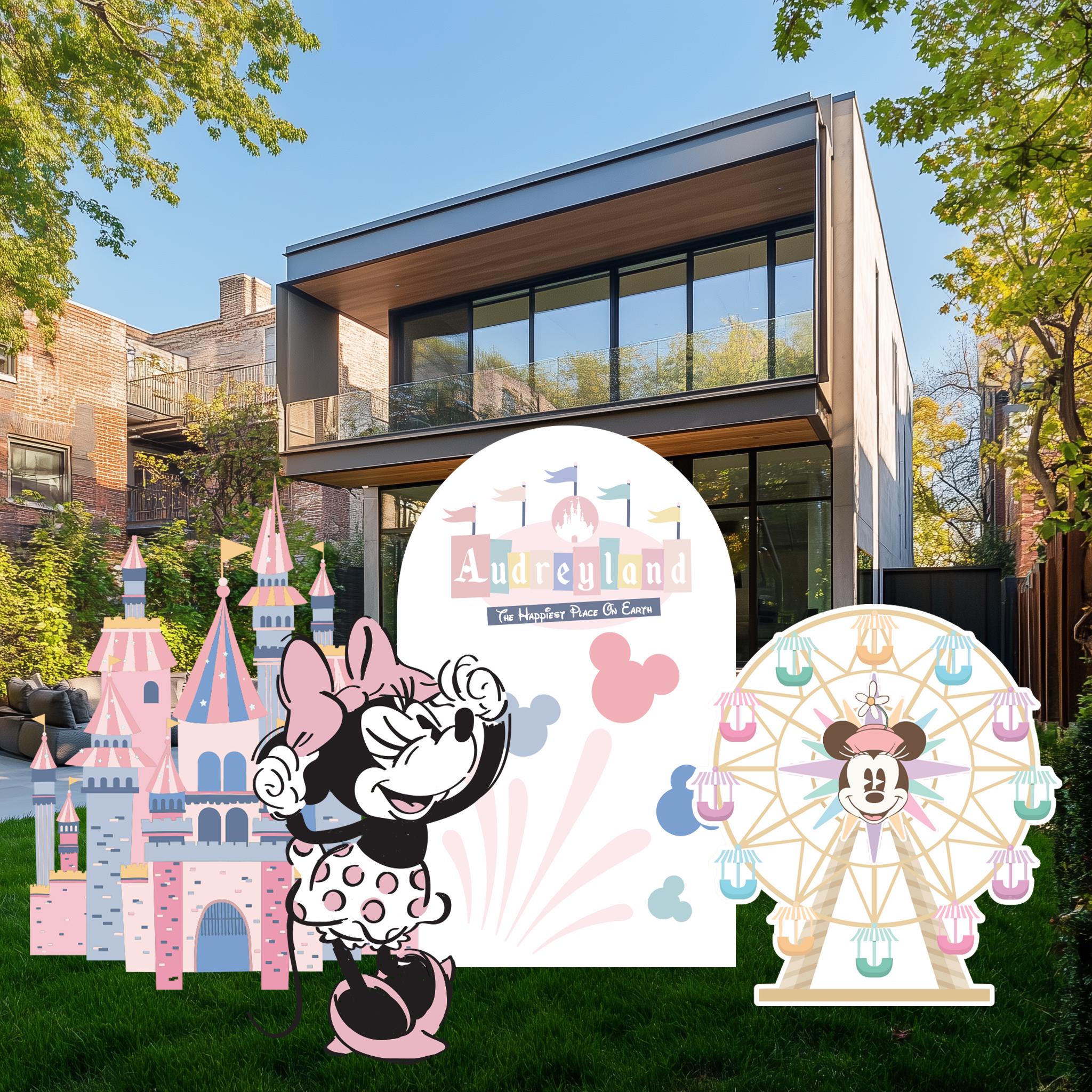 Minnie Mouse Cutouts, Disneyland Party, Disney Birthday, Baby Shower ...