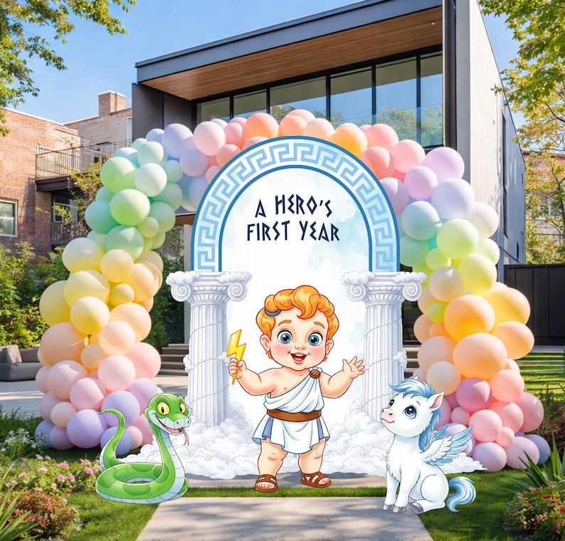 Baby Hercules Cutout, First Birthday Decor, Party Props, Baby Shower ...