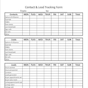 Daily Accountability Form - Etsy Canada