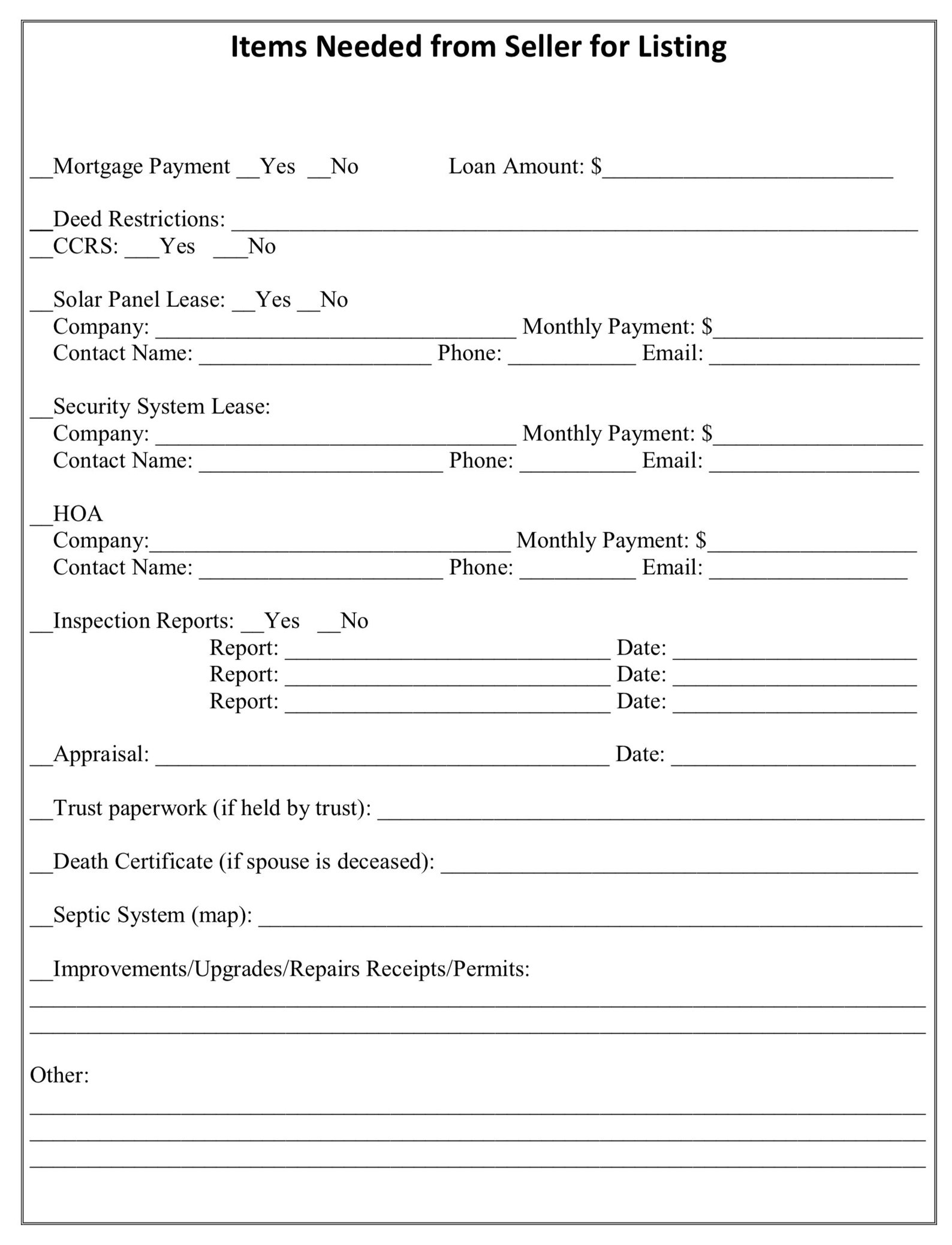 Real Estate Listing Packet - Etsy