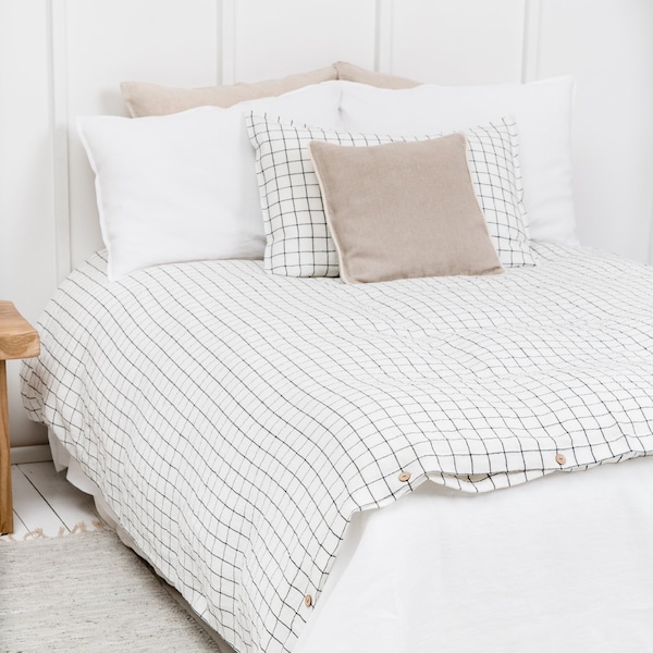 Grid Bedding - Etsy
