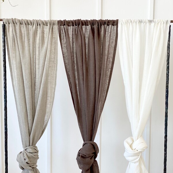 Linen Drapes - Etsy