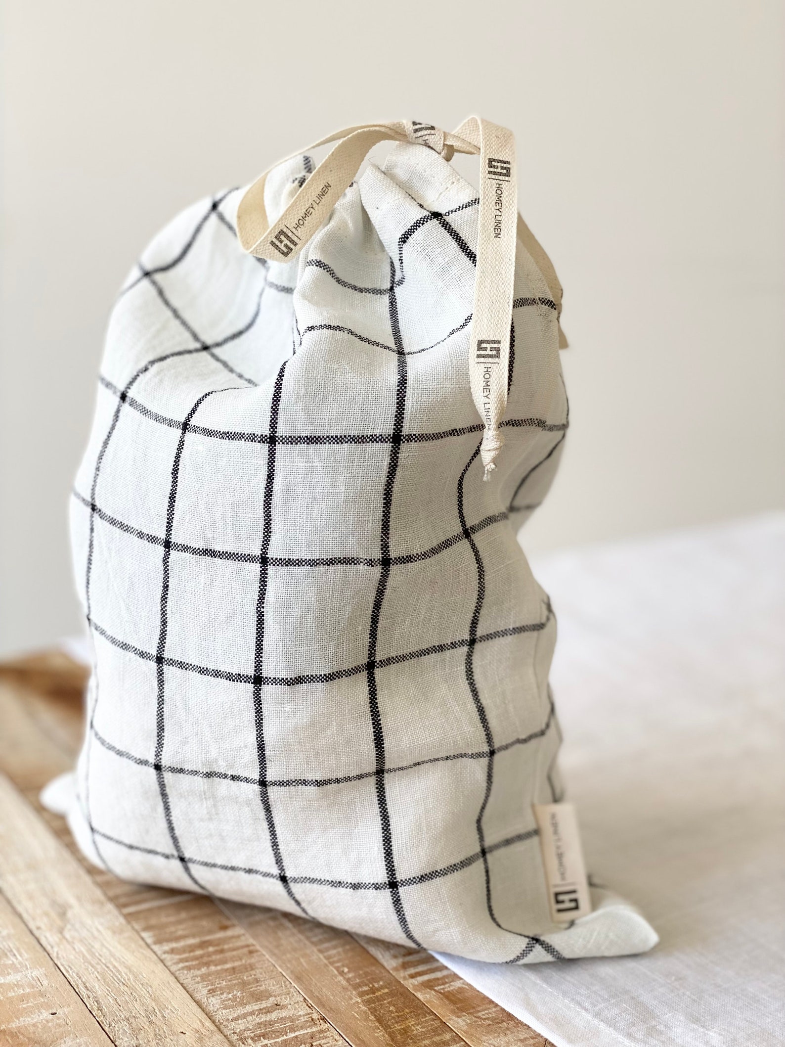 Reusable Linen Bag Linen Bread Bag Bags for Nuts Bag for Herbs Kitchen ...