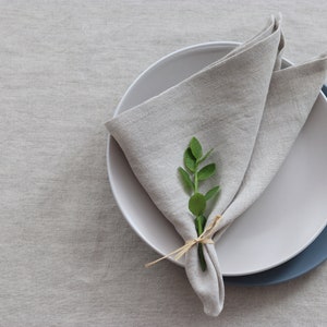 Linen Napkins - Stone Washed Linen Napkins - Linen Napkins SET ...