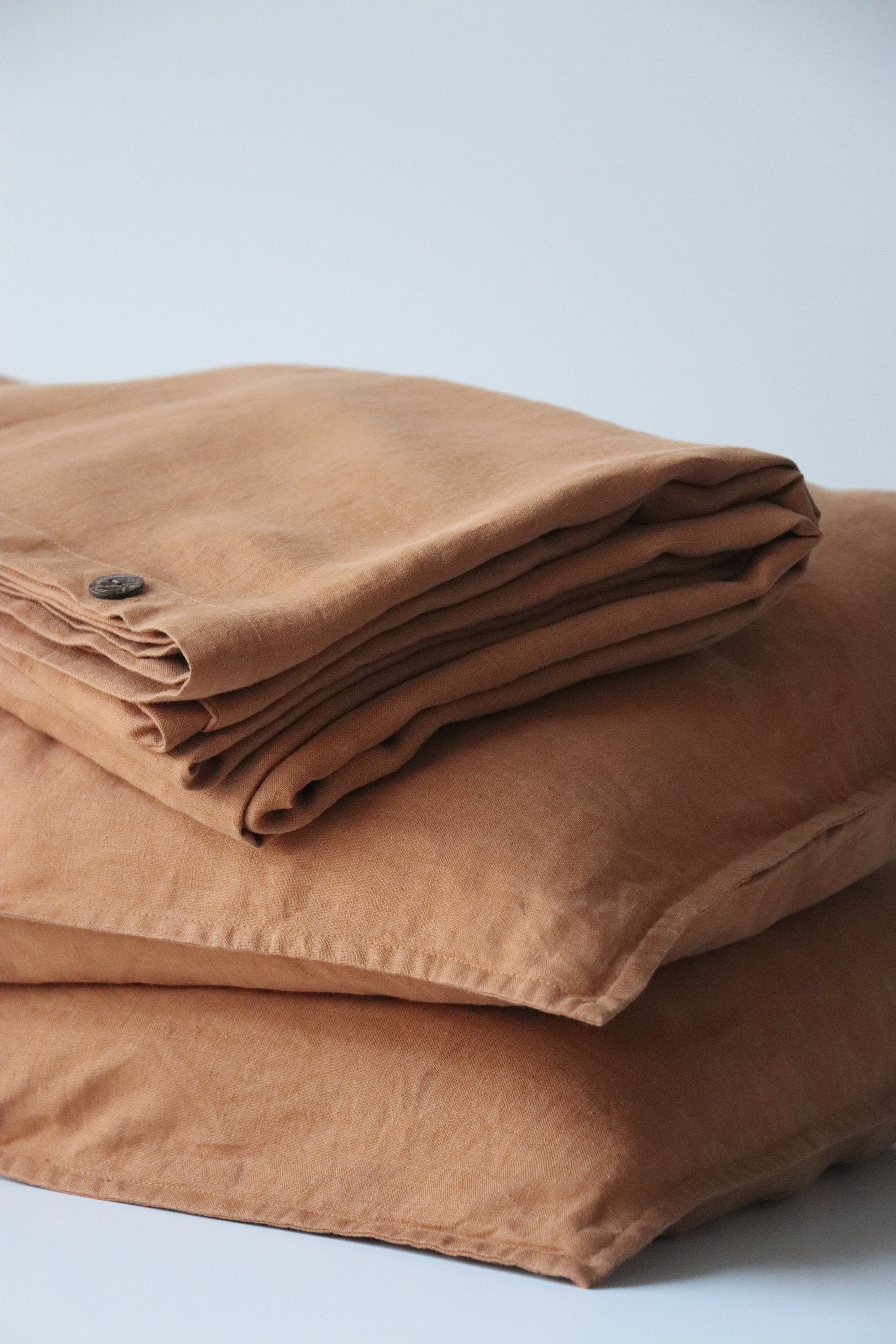 Linen Bedding Set. Terracotta Bedding. Linen Bedding. Linen - Etsy UK
