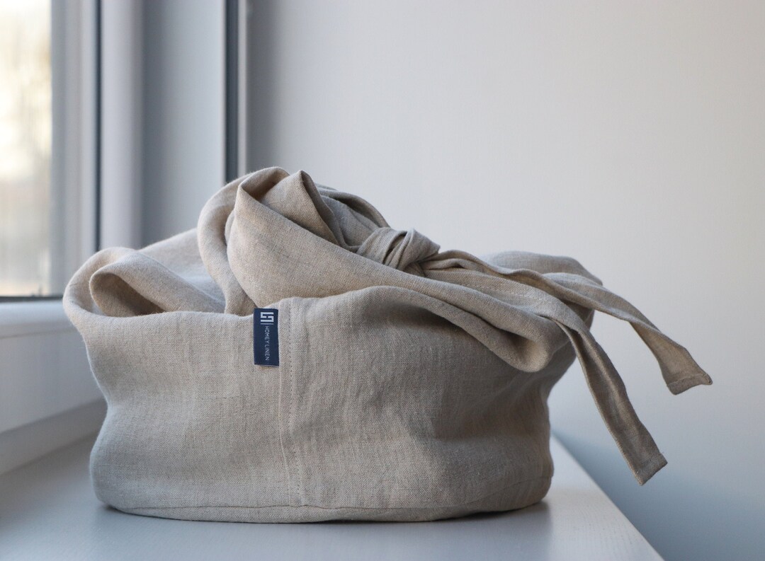 Linen Beach Bag - Natural Linen Bag - Linen Tote Bag - Linen Shoulder ...