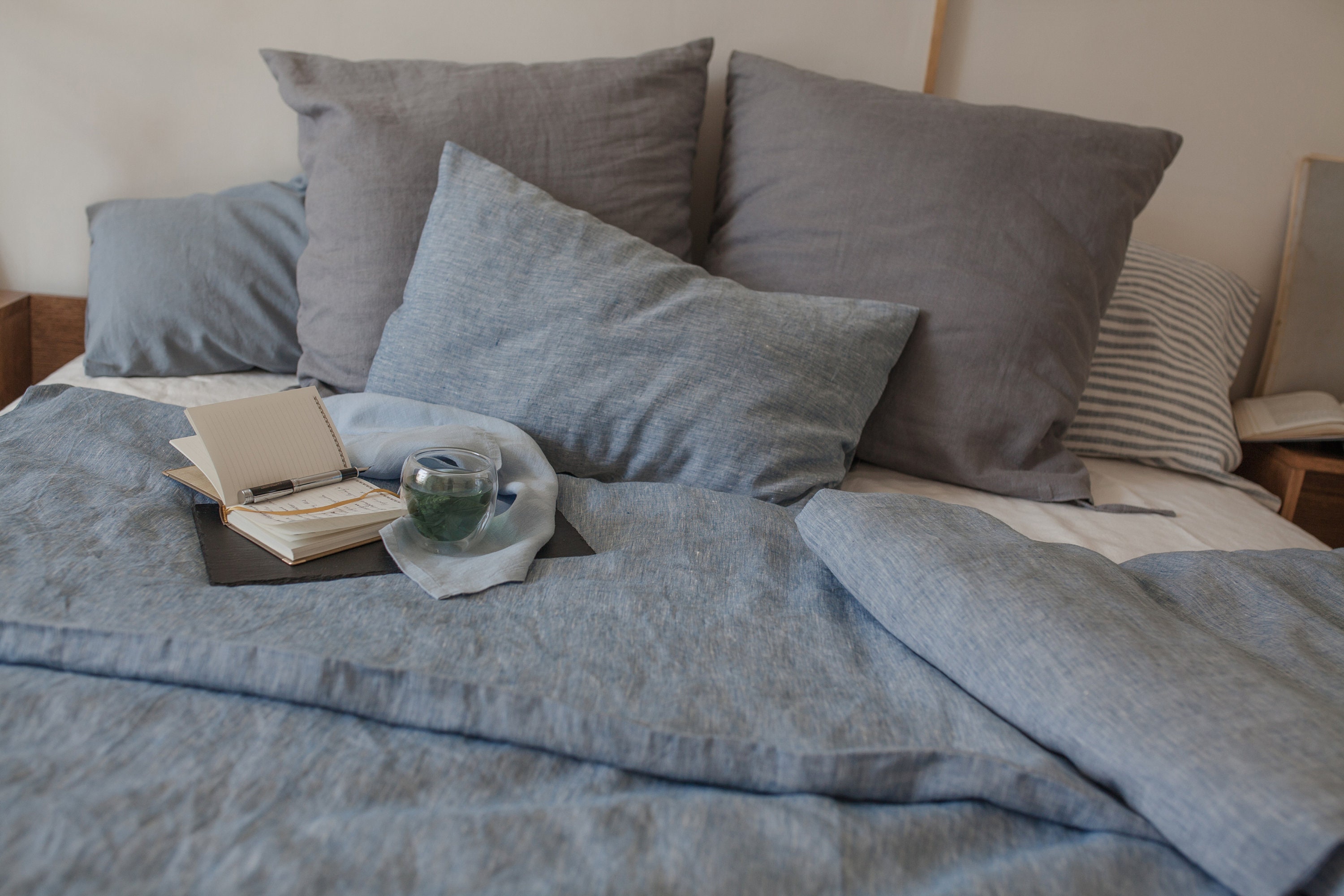 Linen Bedding SET. Queen King Standard Linen Bedding. Duvet | Etsy