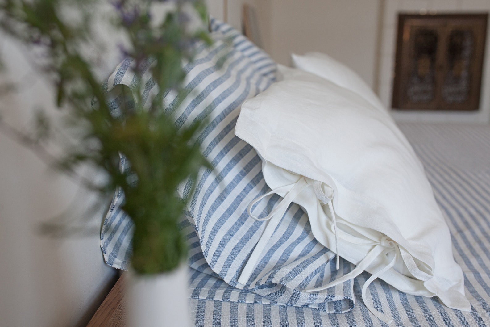 Linen Bedding Set in Various Colors. 1 Linen Duvet Cover With - Etsy