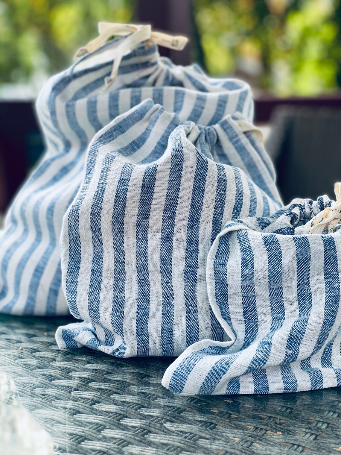 Reusable linen bags Zero waste linen bread bag Bags for | Etsy