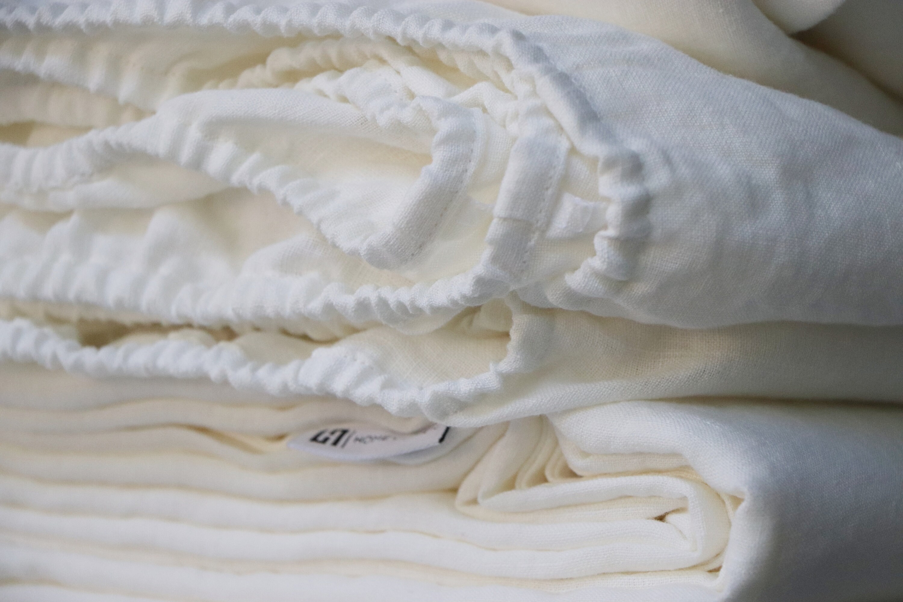 Fitted Linen Sheet in White Color. Stonewashed Linen Fitted - Etsy