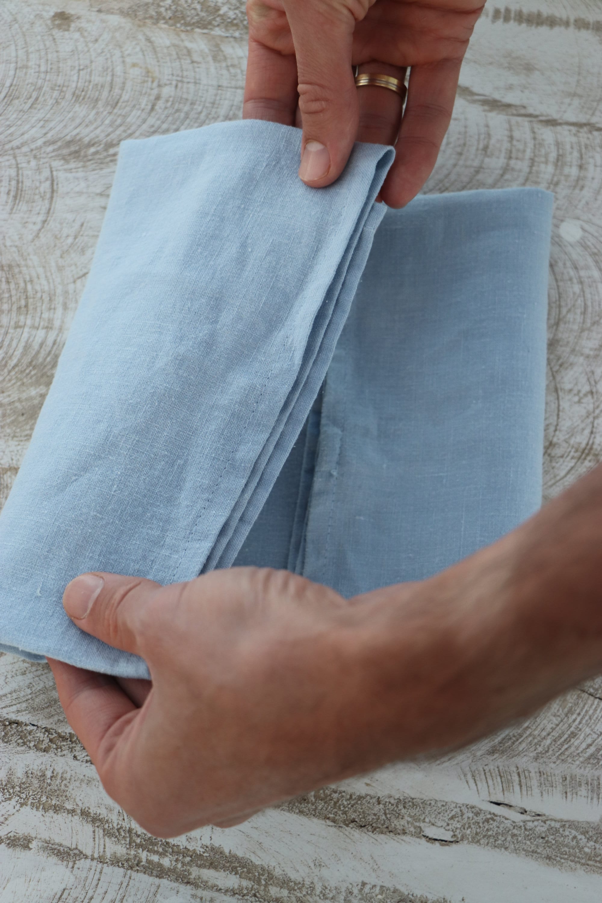 Linen Napkins Stone Washed Linen Napkins in Light Blue Color - Etsy