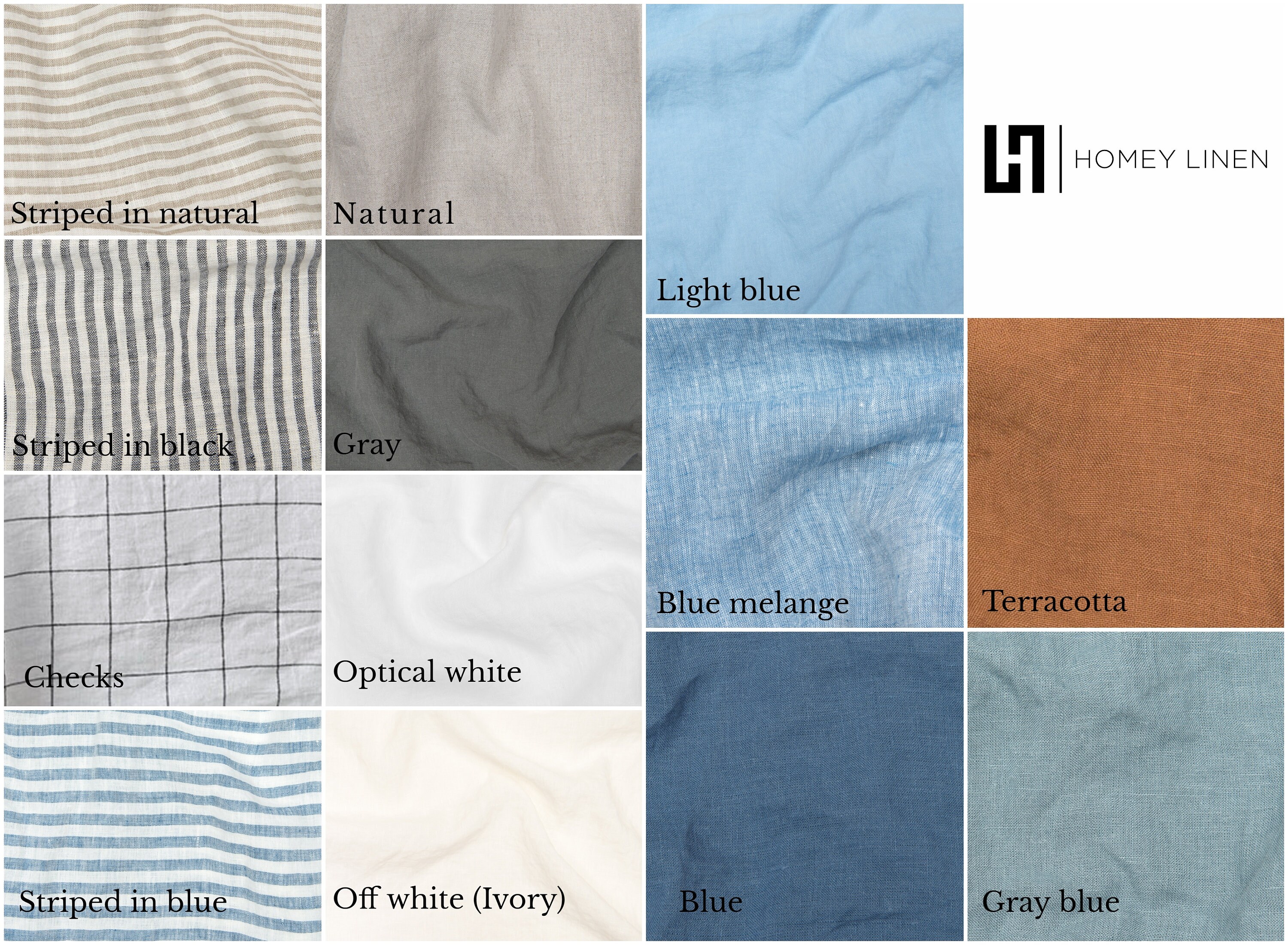 Linen Bedding Set in Various Colors. 1 Linen Duvet Cover With - Etsy