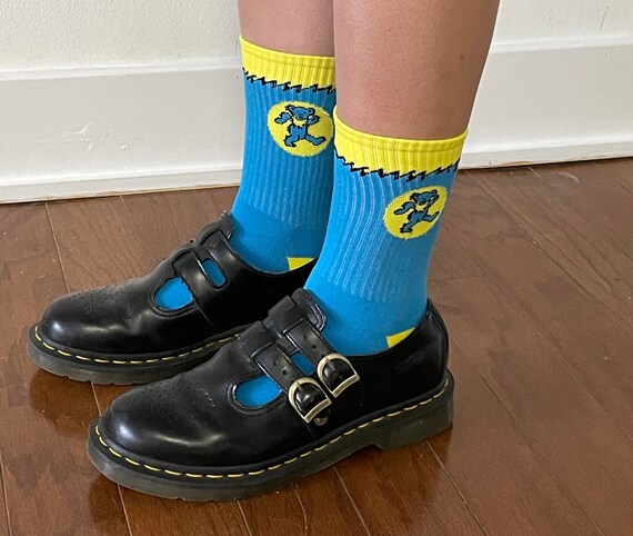 Grateful Dead Socks / Dancing Bear / Blue | Etsy