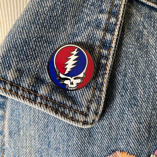 Stealie Pin Grateful Dead Classic Dead Head Collectible - Etsy