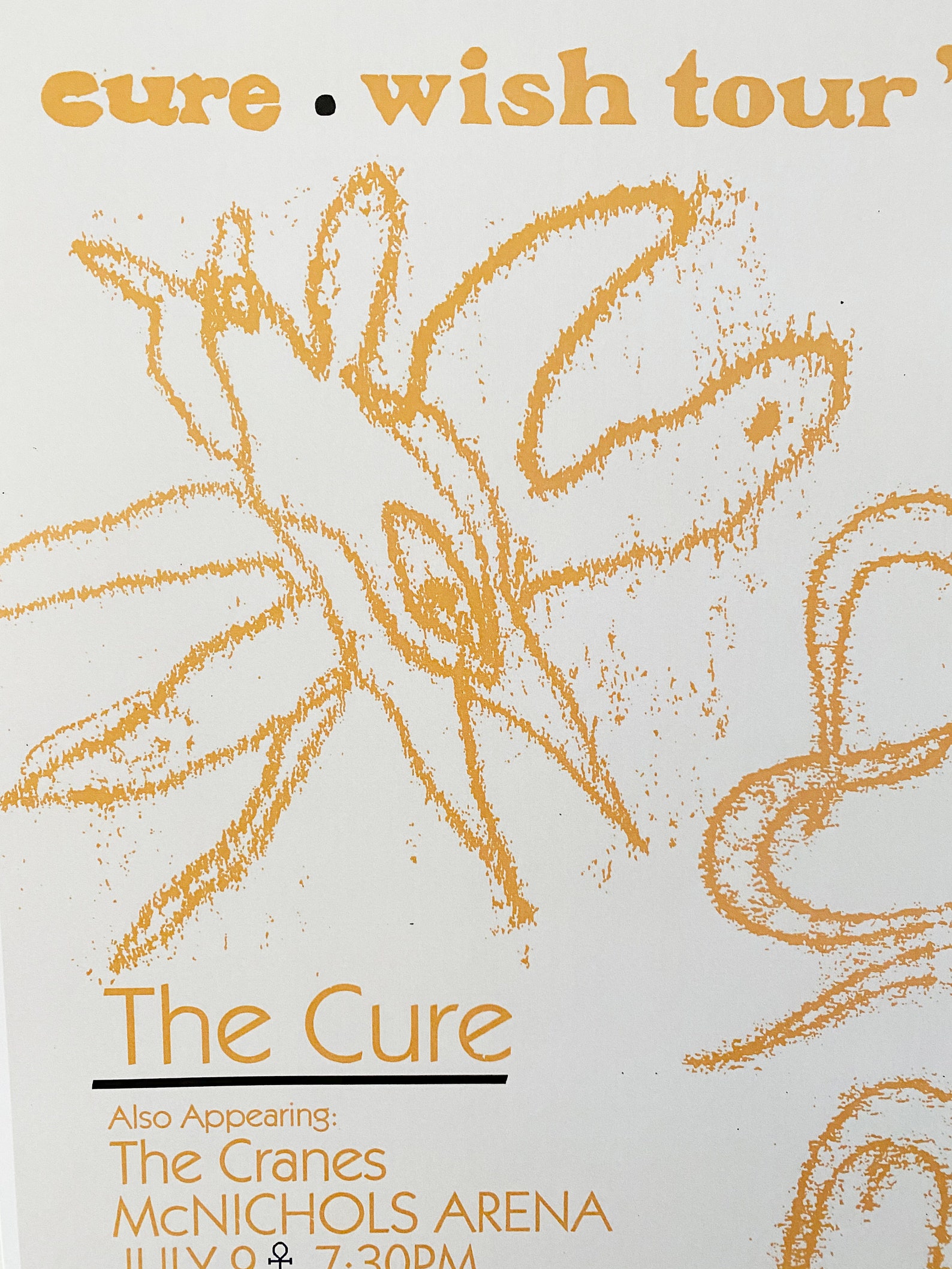 The Cure 1992 Wish Tour Poster | Etsy