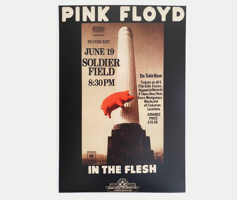Pink Floyd in the Flesh 1977 Tour Poster - Etsy