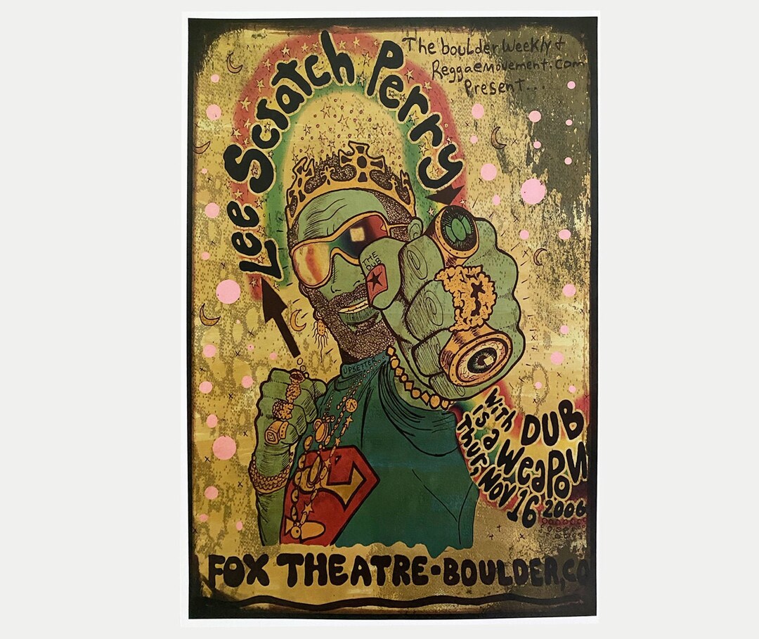 Lee Scratch Perry Live at the Fox Theatre in Denver, CO, Concert Poster ...