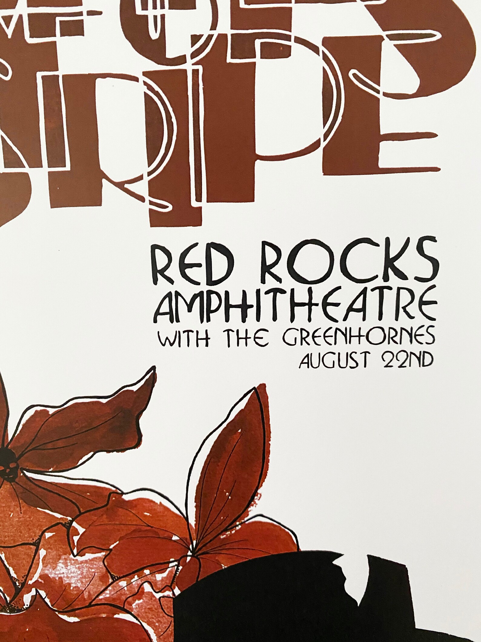 The White Stripes Concert Poster Live at Red Rocks CO - Etsy