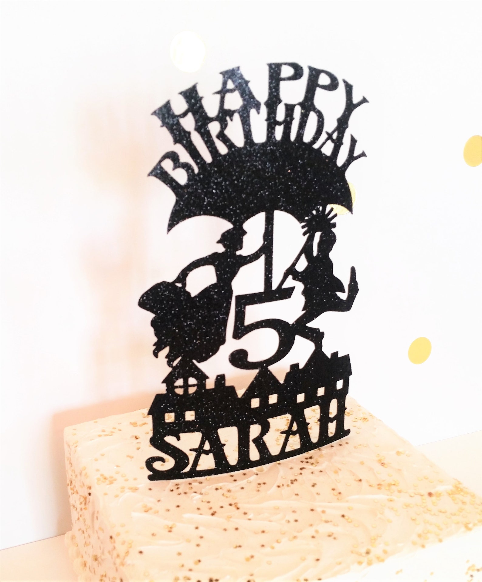 Mary Poppins Cake Topper Mary Poppins and Chimney Sweeper - Etsy