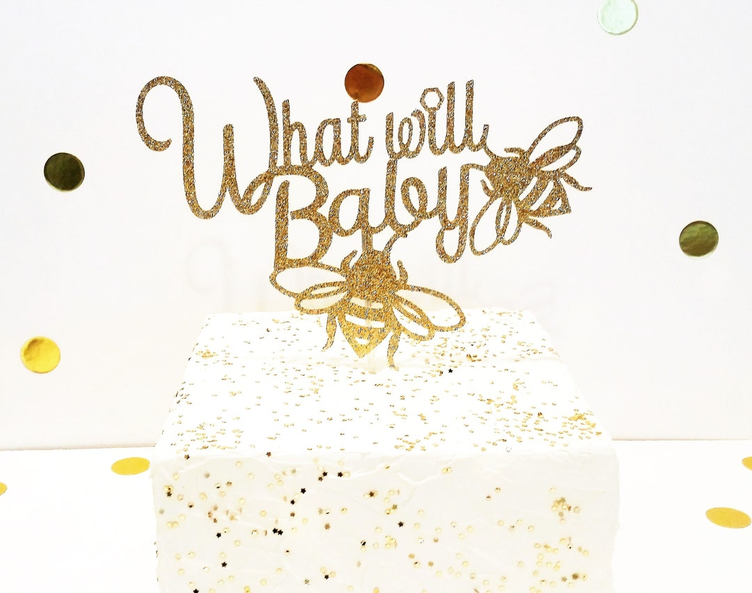 Bee Cake Topper, Baby Shower Cake Topper, Baby Shower Bee Cake Topper ...