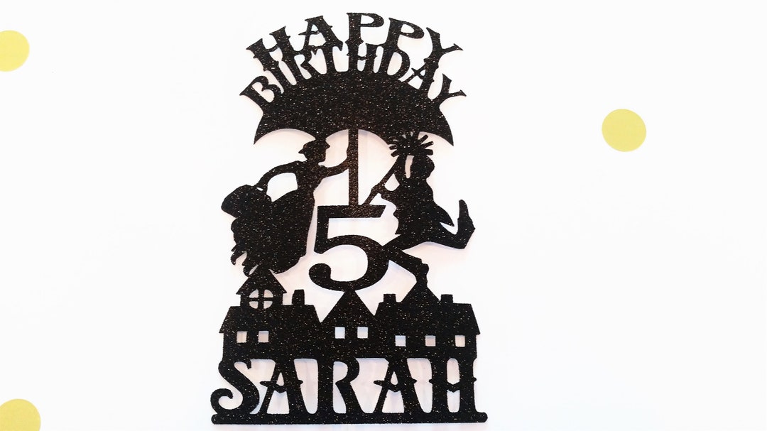 Mary Poppins Cake Topper, Mary Poppins and Chimney Sweeper, Chimney ...