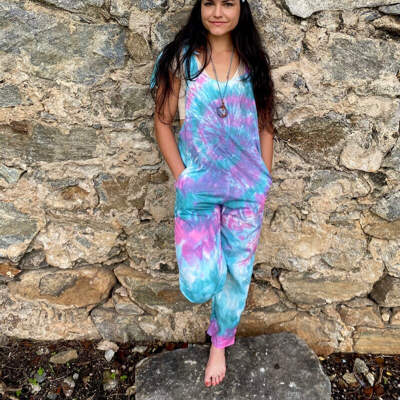 Tie Dye Jumpsuit - Etsy