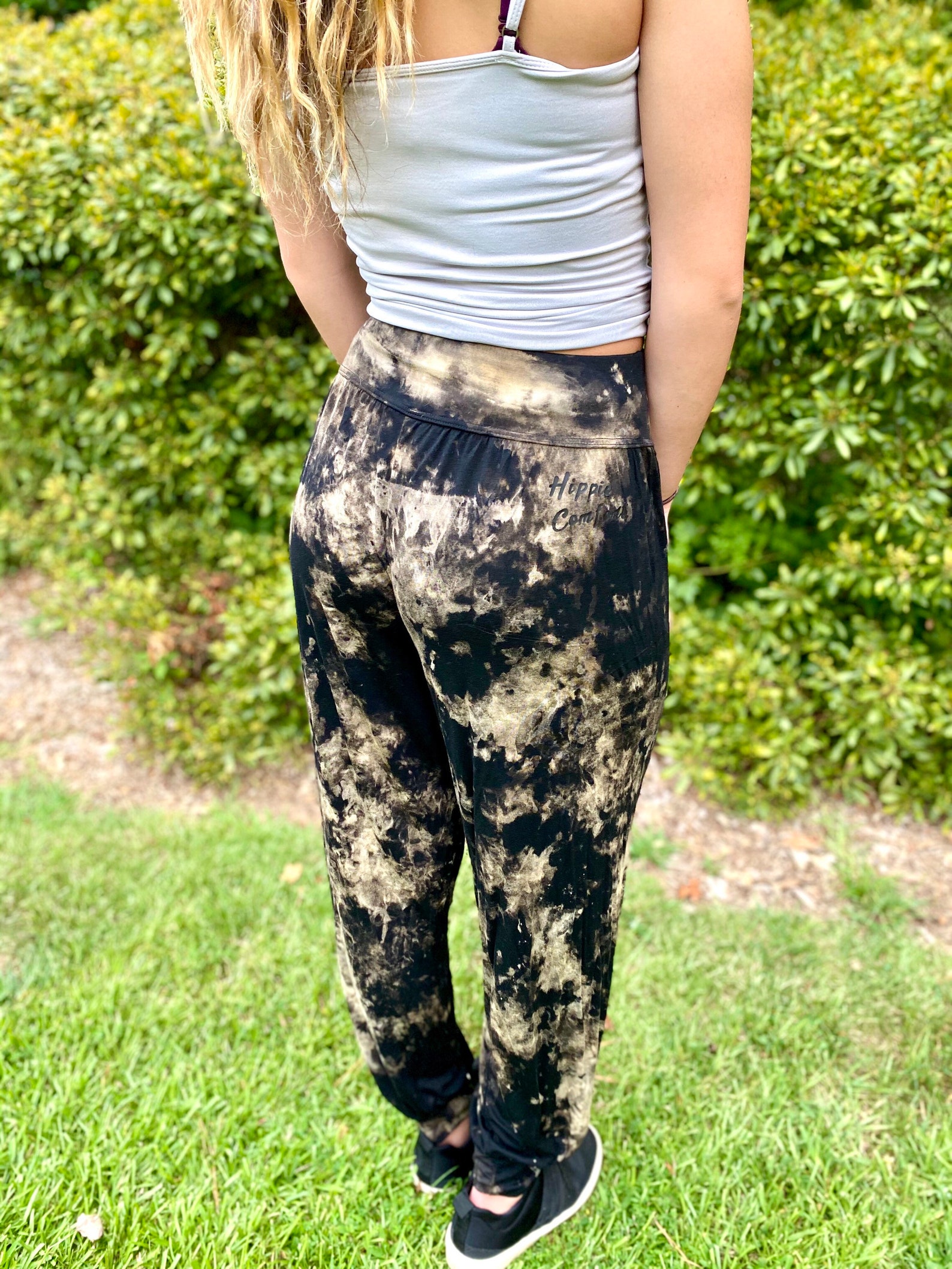 Bleach Dye Harem Pants Bleached Flow Pants Heady Harem | Etsy