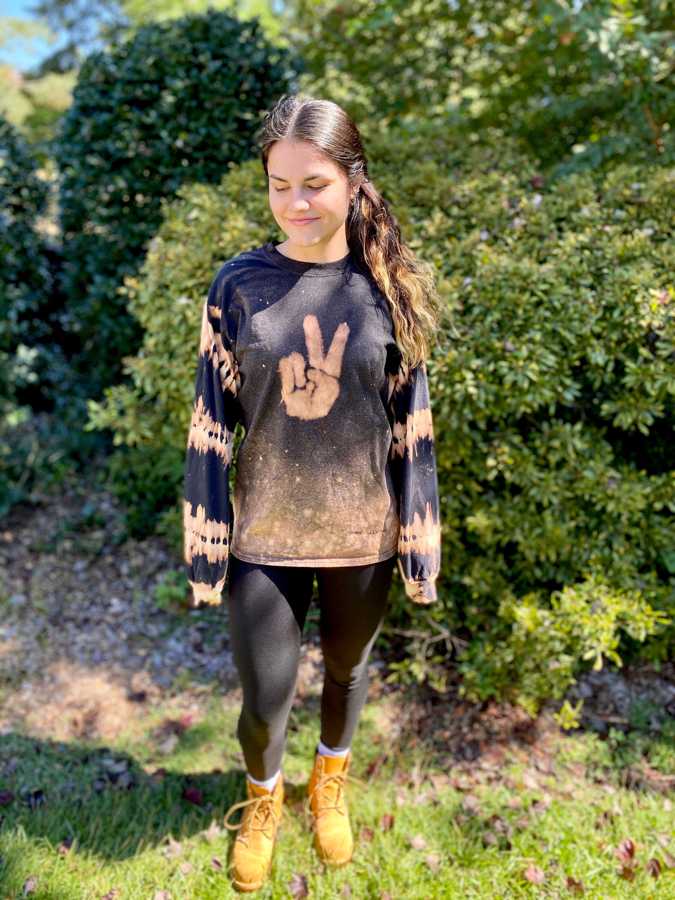 Bleach Peace Shirt, Peace Sign Shirt, Heady Peace Shirt, Bleach Long ...