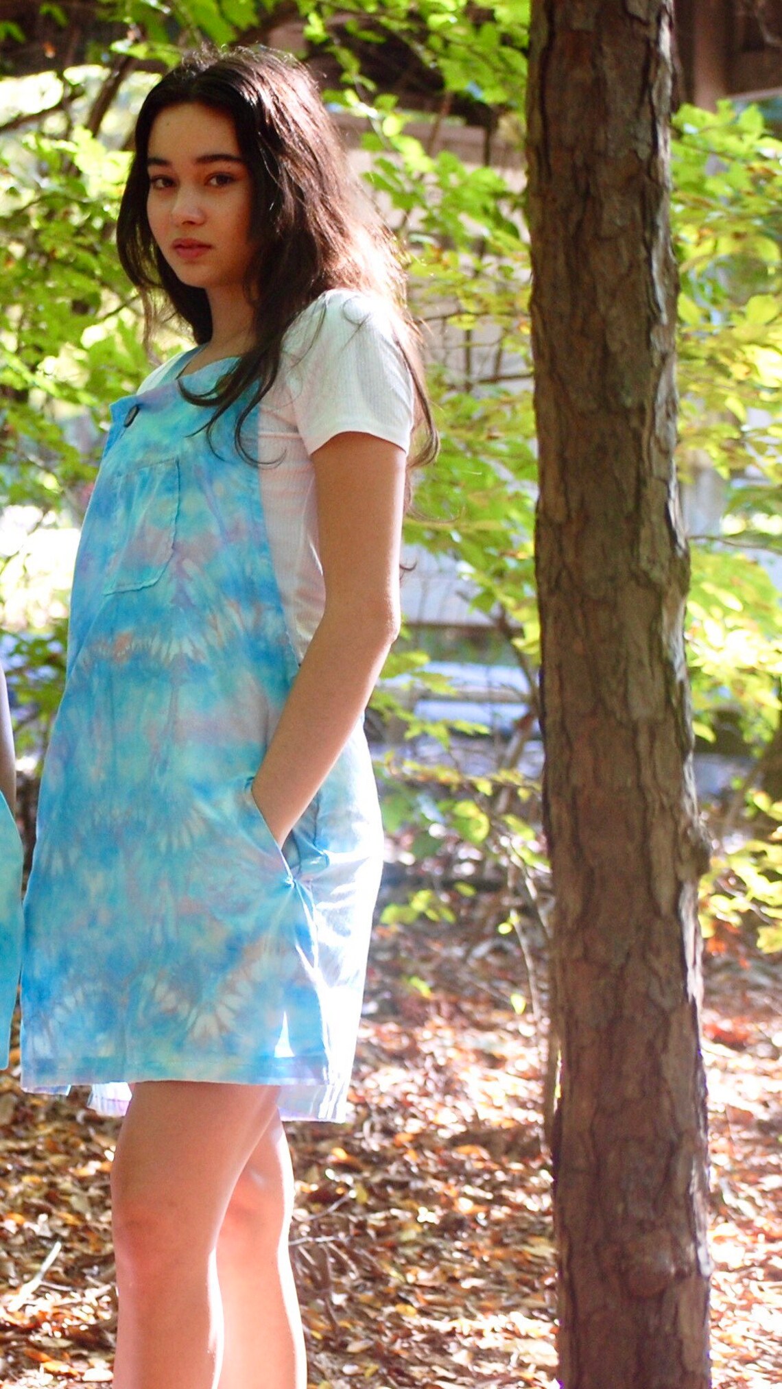 Wavy Overall Dress, Tie Dye Overall Dress, Handmade Overall Dress, Boho ...