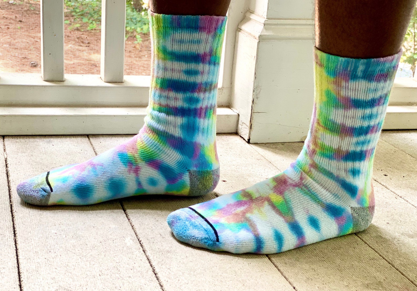 Tie Dye Socks Sunset Socks Pink Tie Dye Socks Peach Tie Dye - Etsy