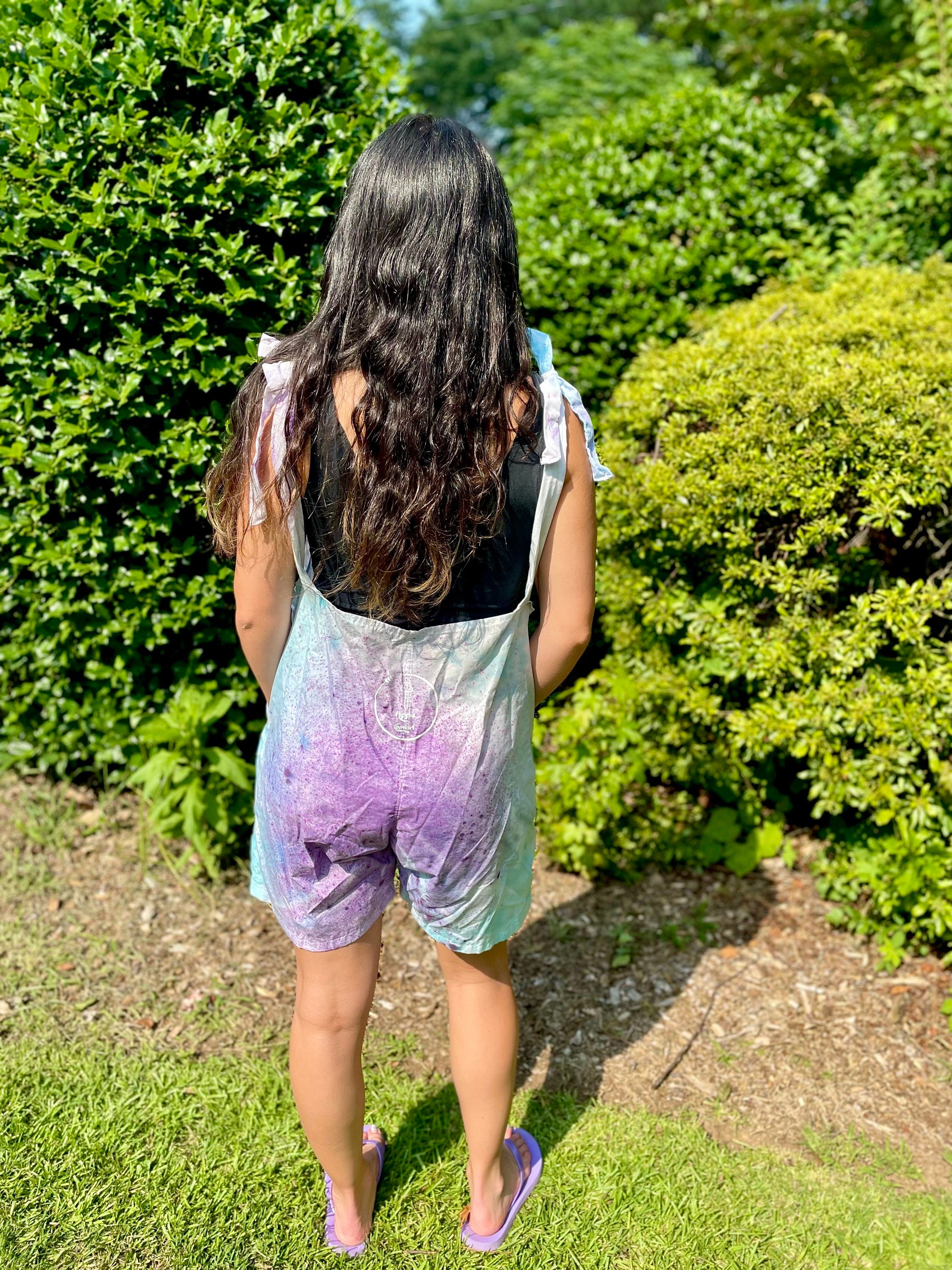 Tie Dye Romper, Hippie Flower Romper, Hippie Jumpsuit, Handmade Tie Dye ...