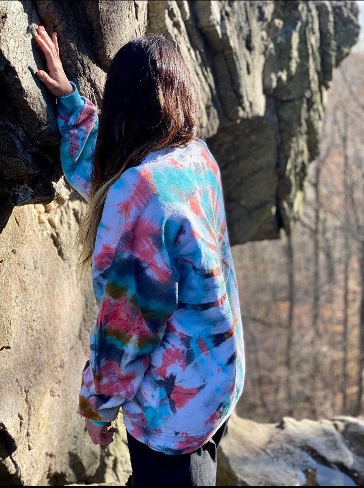 Tie Dye Pullover, Swirl Pullover, Hippie Spiral Pullover, Heady ...