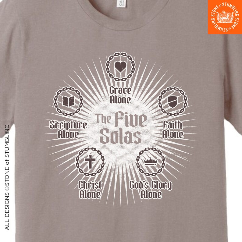 Five Solas of the Reformation T-shirt: Christian Theology Tee - Etsy