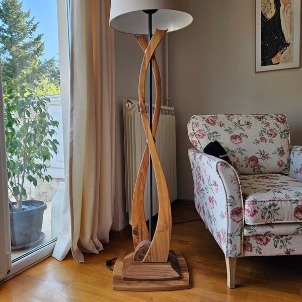 Handmade Wood Lamp - Etsy