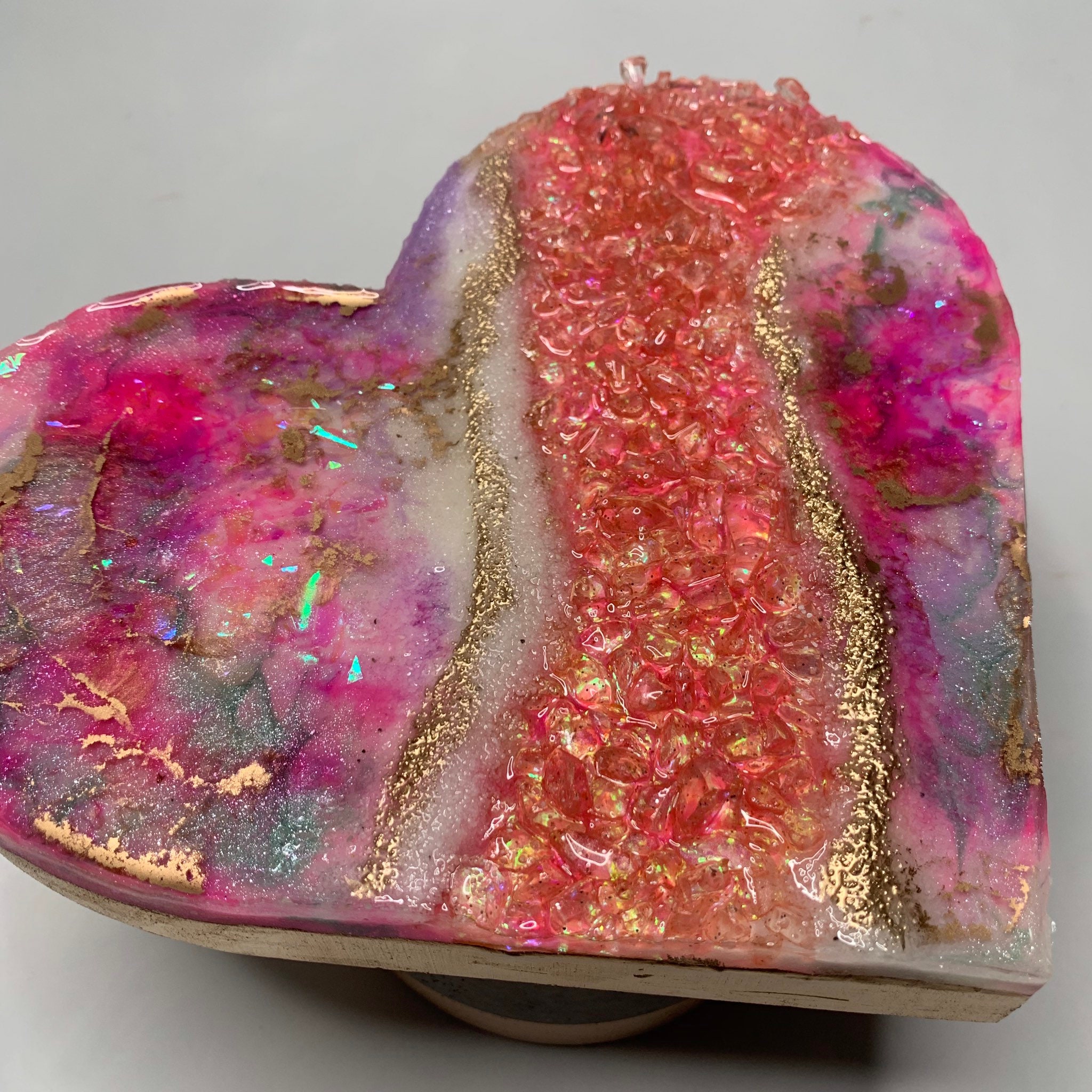 Resin Heart - Etsy