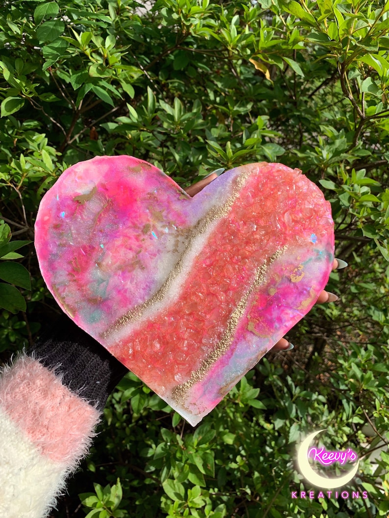 Resin Heart - Etsy