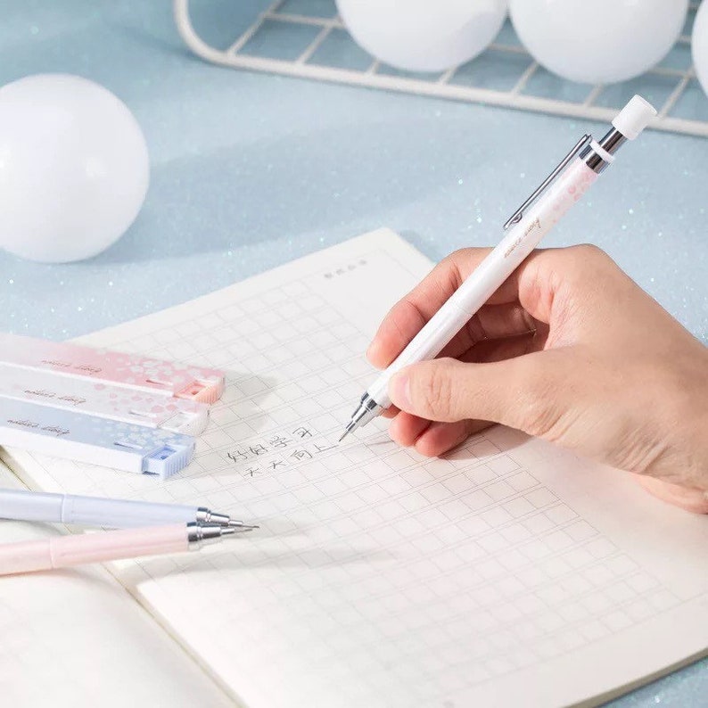 Pastel Flower Mechanical Pencil Set Pretty Led Pencil With - Etsy Canada