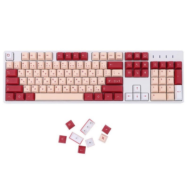 Cherry Red/pink Keycap Set Cherry MX Keycaps Keycaps for - Etsy