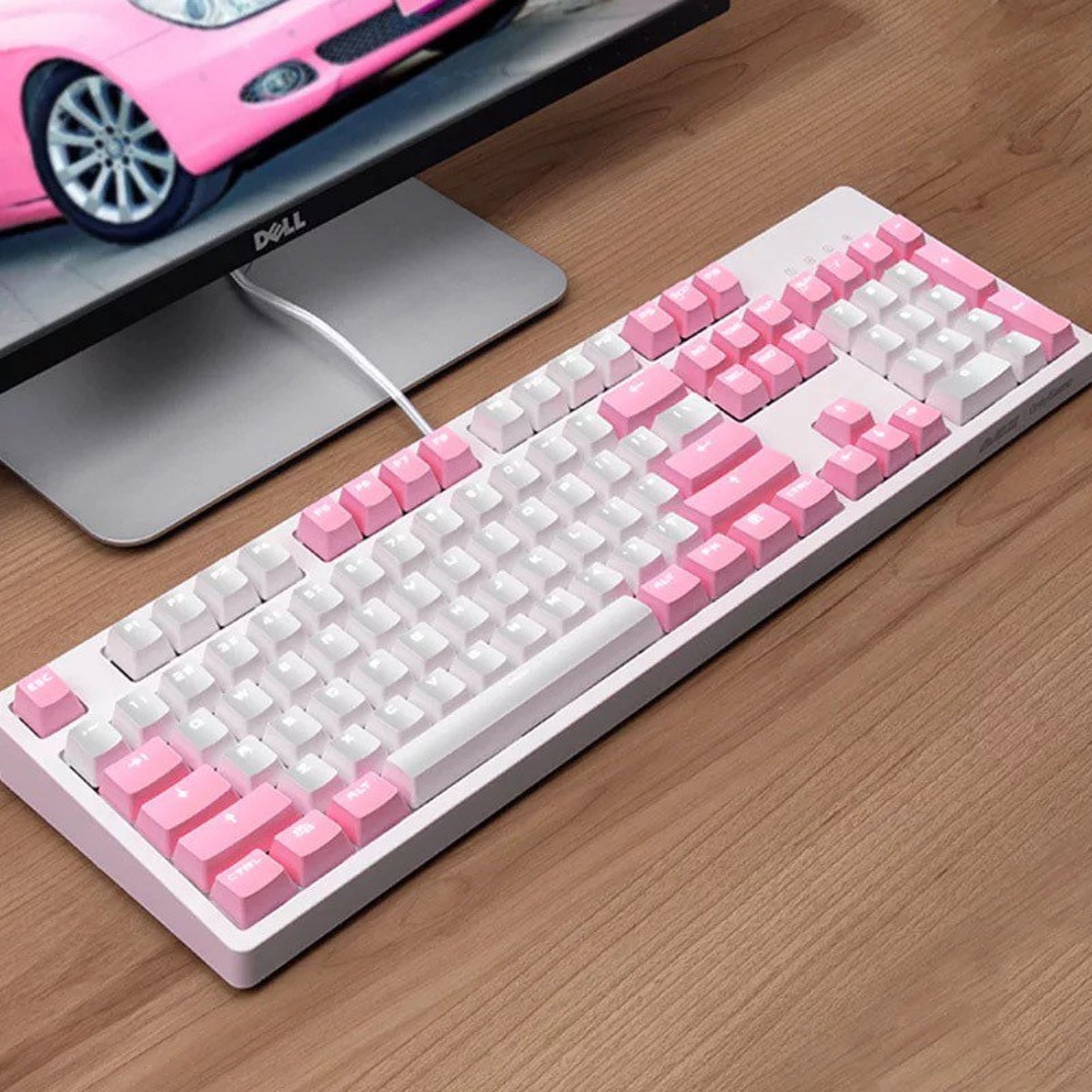 Blue/purple/pink and White Pastel Keycap Set Cherry MX - Etsy