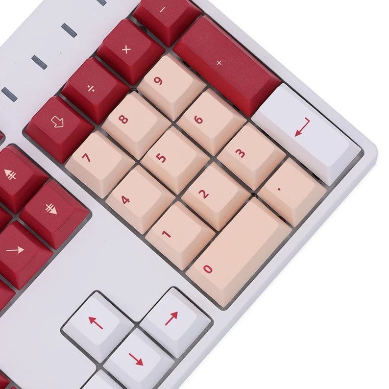 Cherry Red/pink Keycap Set Cherry MX Keycaps Keycaps for - Etsy