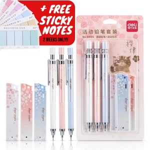 Pastel Flower Mechanical Pencil Set Pretty Led Pencil With - Etsy Canada