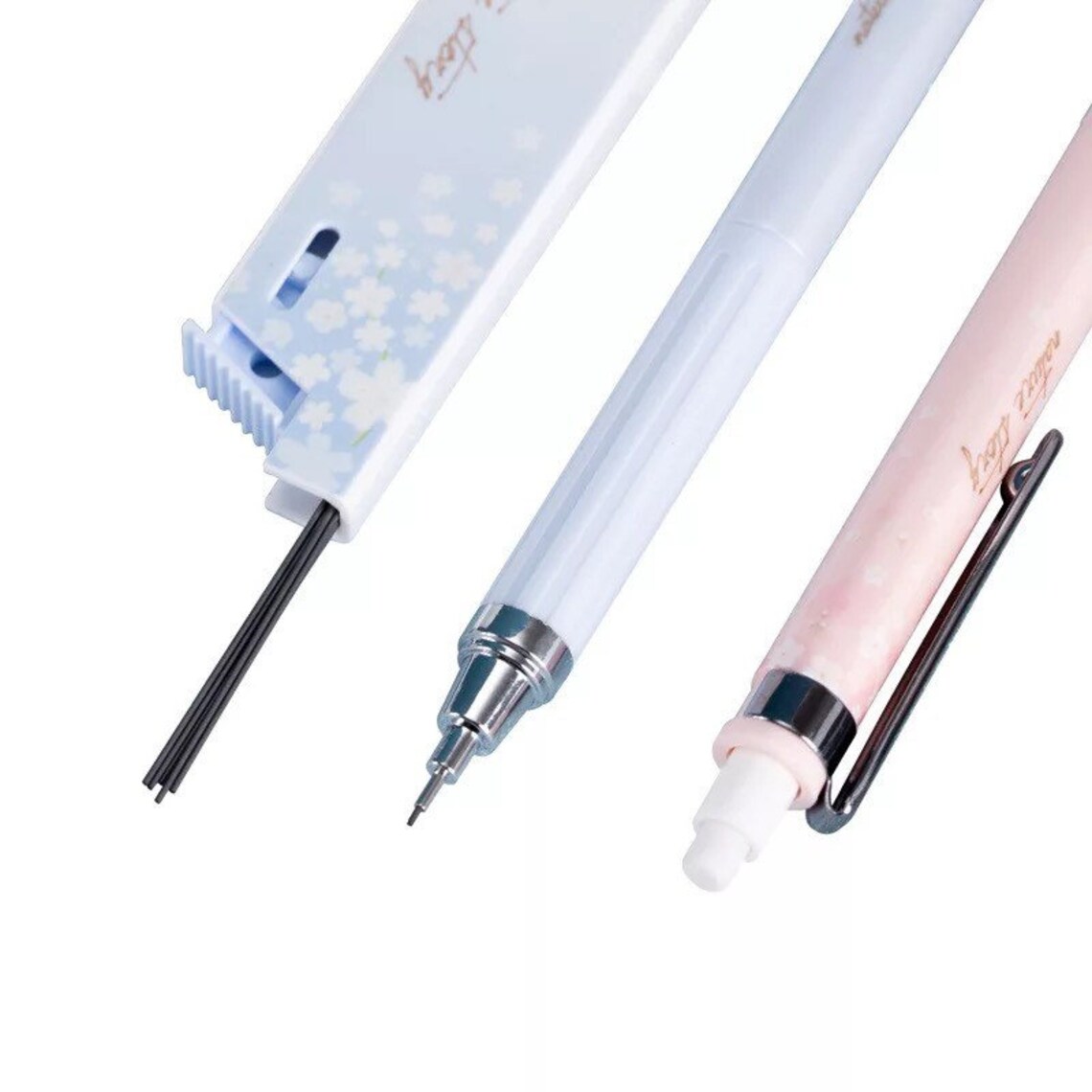 Pastel Flower Mechanical Pencil Set Pretty Led Pencil With - Etsy Canada
