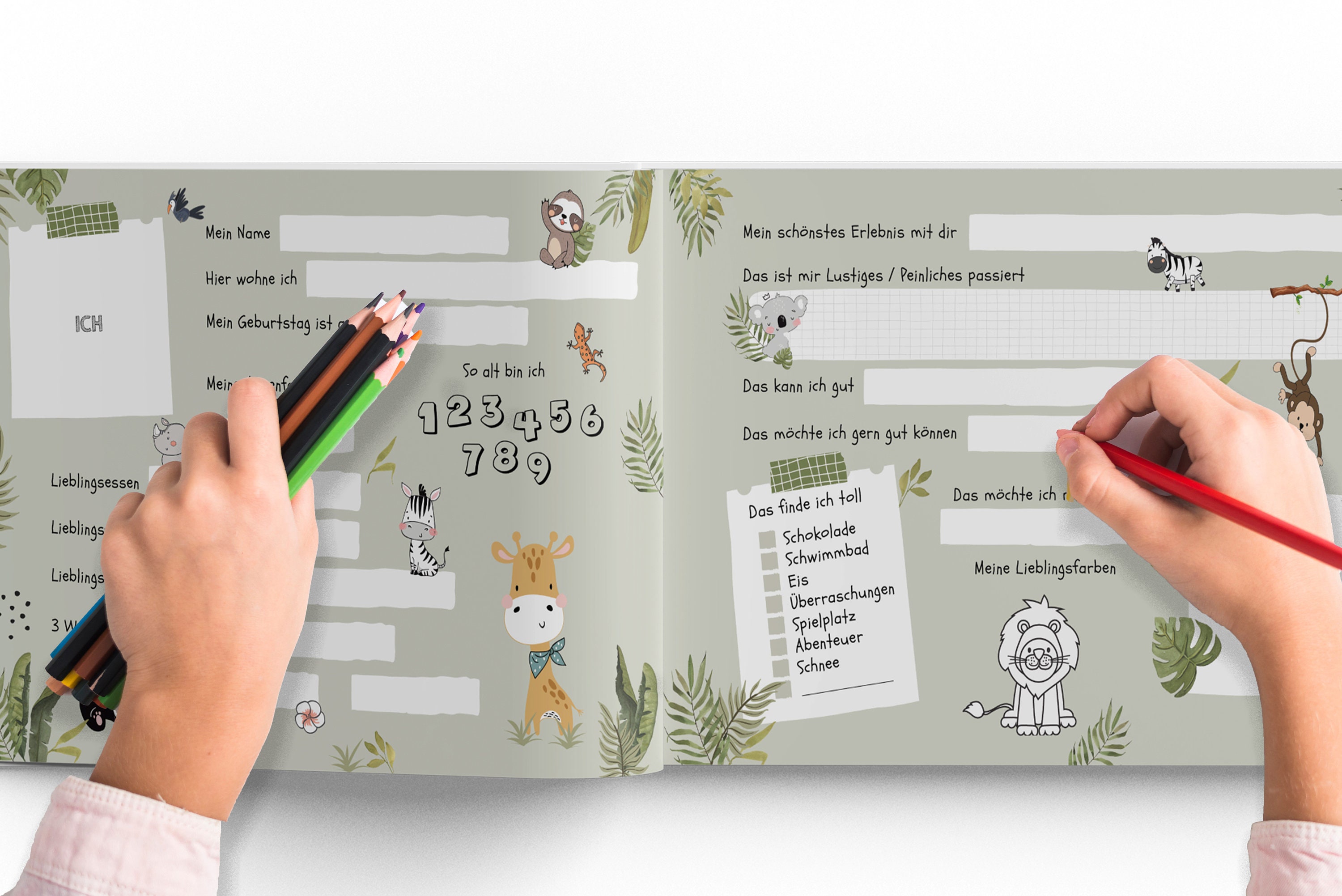 Modernes Freundebuch für das Kindergarten und Grundschulalter - Etsy