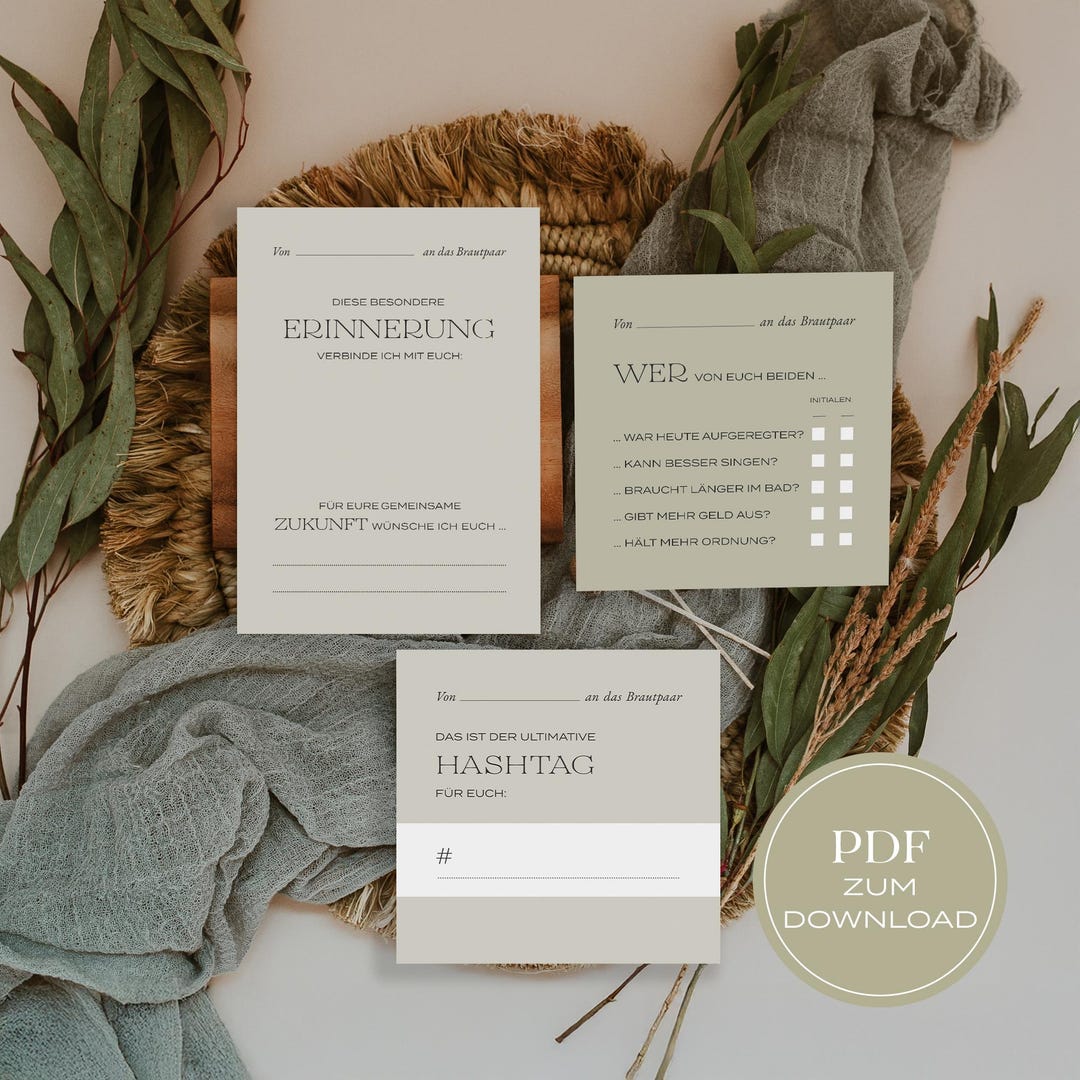 20 Different Wedding Guest Book Cards – for Personal Memories and ...