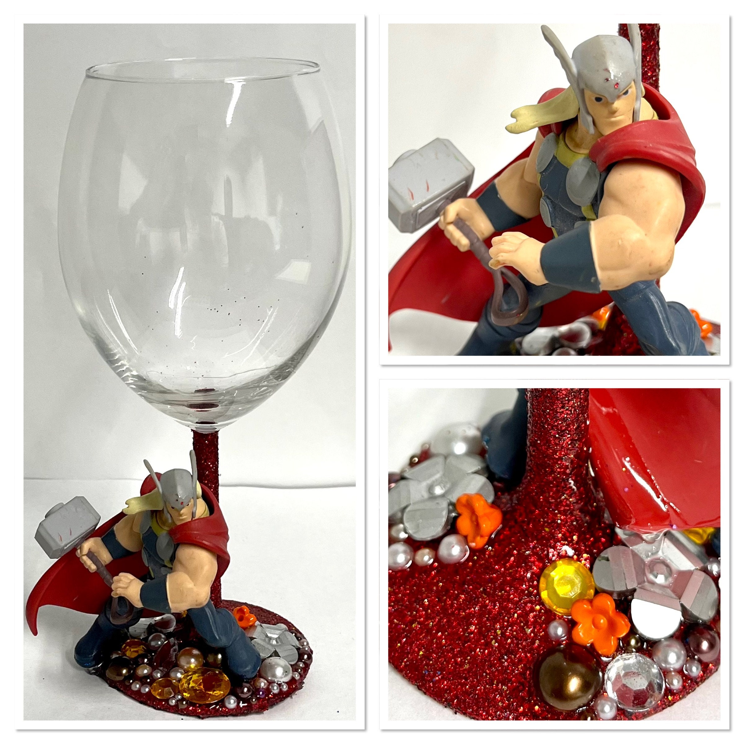 Character Wine Glass Marvel Venom Hulk Thor - Etsy UK