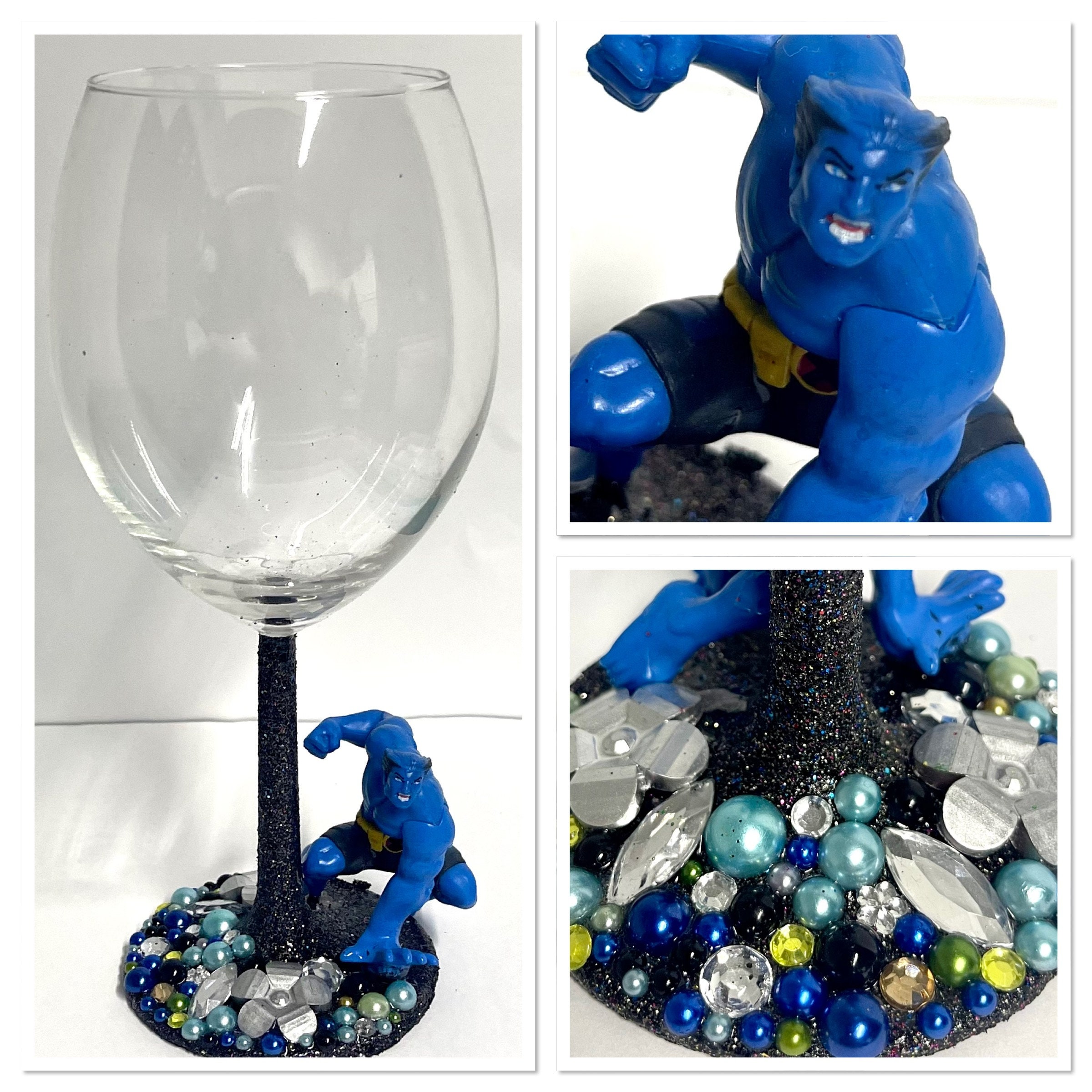 Character Wine Glass - Disney - X-men - Beast - Wolverine - Etsy UK