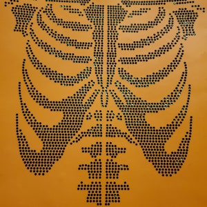 Instant Download Ribcage Skeleton Rhinestone Template-2 SIDED - Etsy