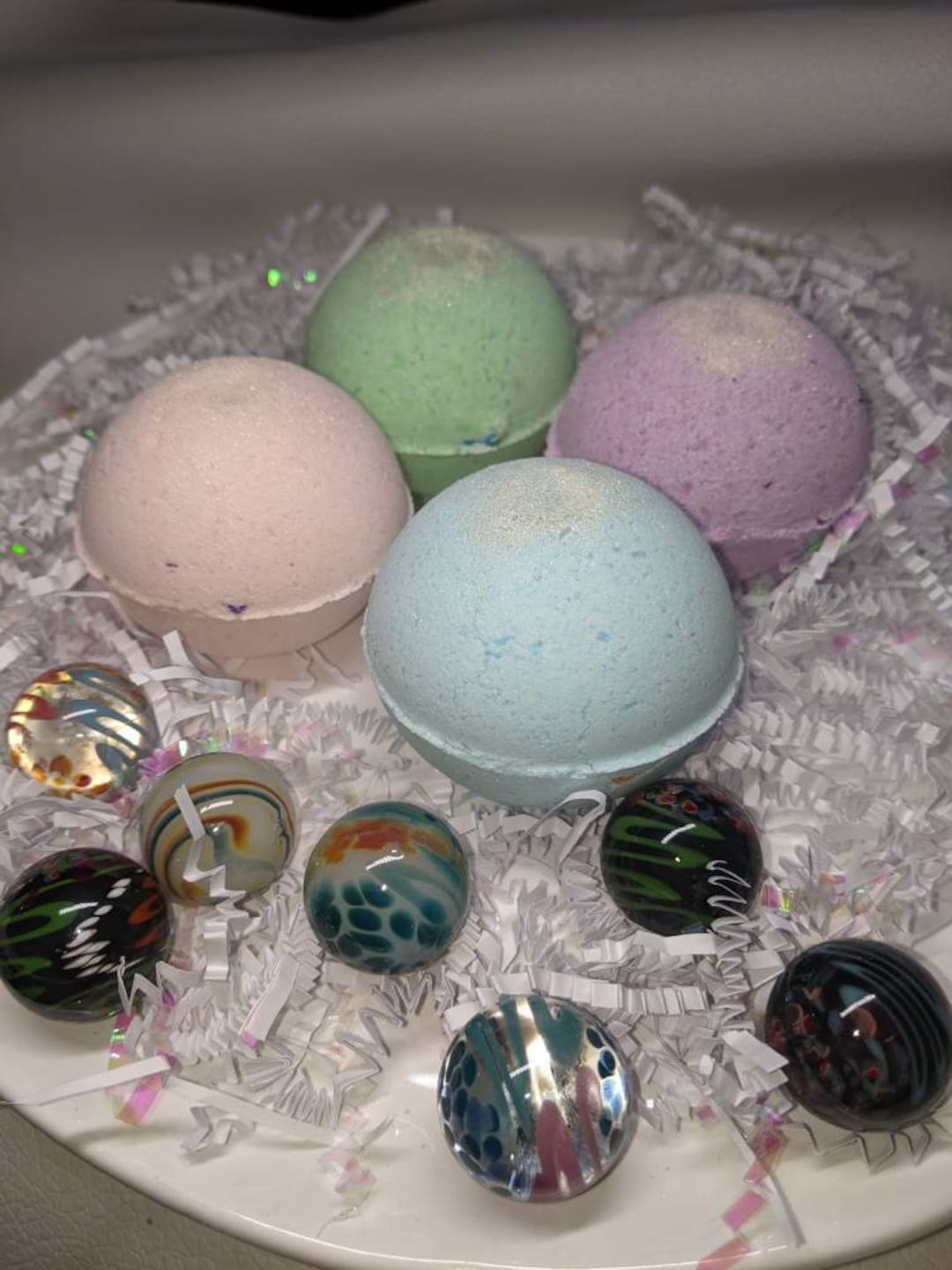 Mystery Marble Bath Bomb, Bath Bombs With Toys Inside, Surprise Inside ...
